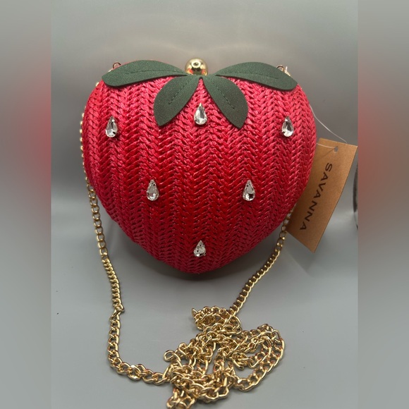 Savanna | Bags | Savanna Tiktok Viral Red Strawberry Clutch Purse ...